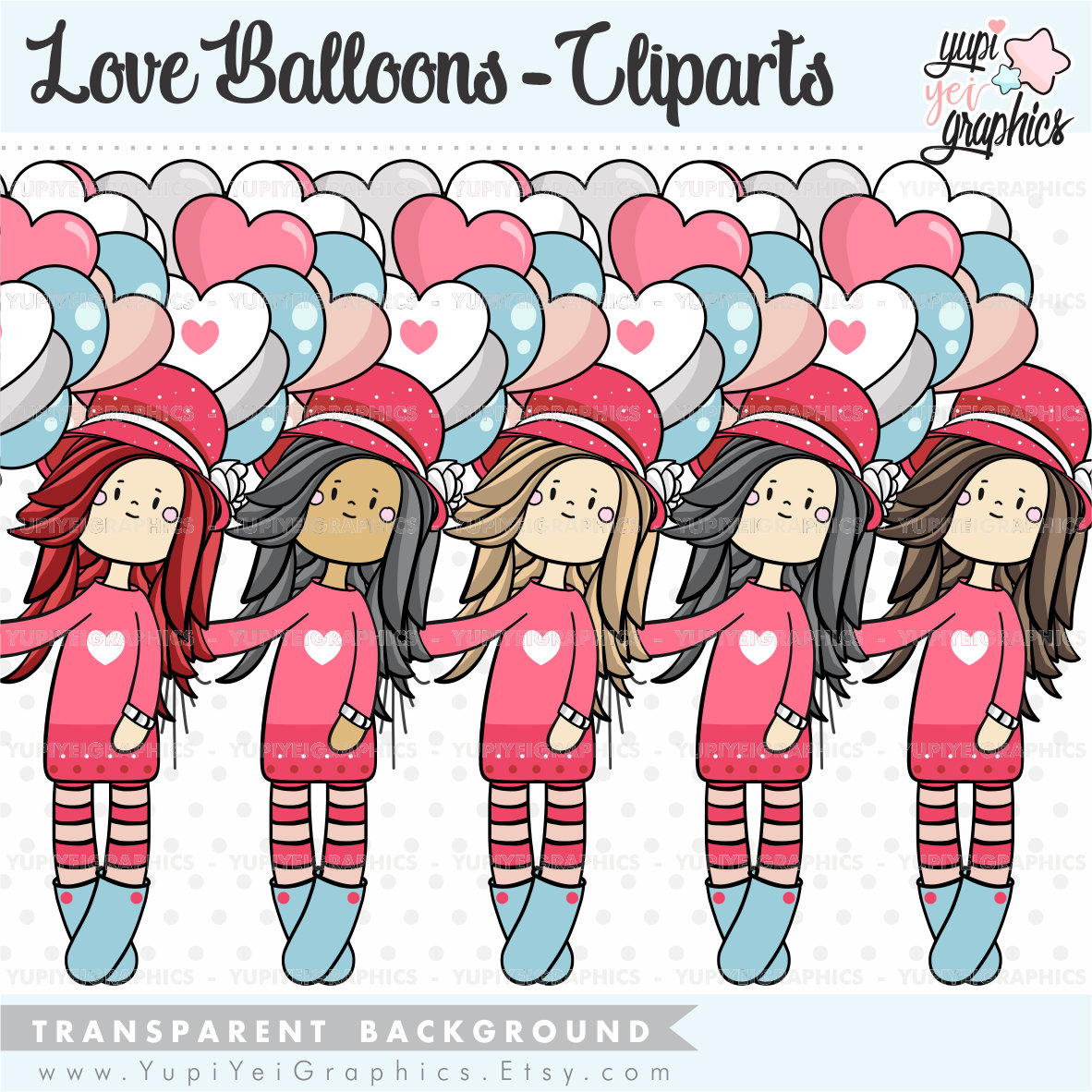 Love Clipart Love Graphics COMMERCIAL USE Valentine's - Etsy