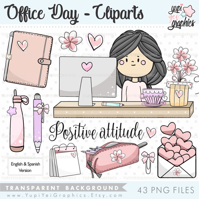 Office Clipart Girl Clipart COMMERCIAL USE Secretary - Etsy