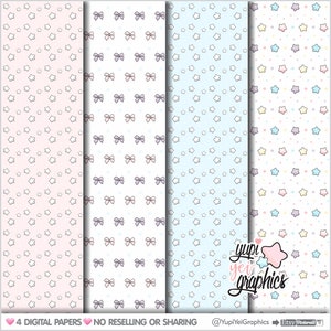 Stars Digital Papers Stars Pattern COMMERCIAL USE Stars - Etsy