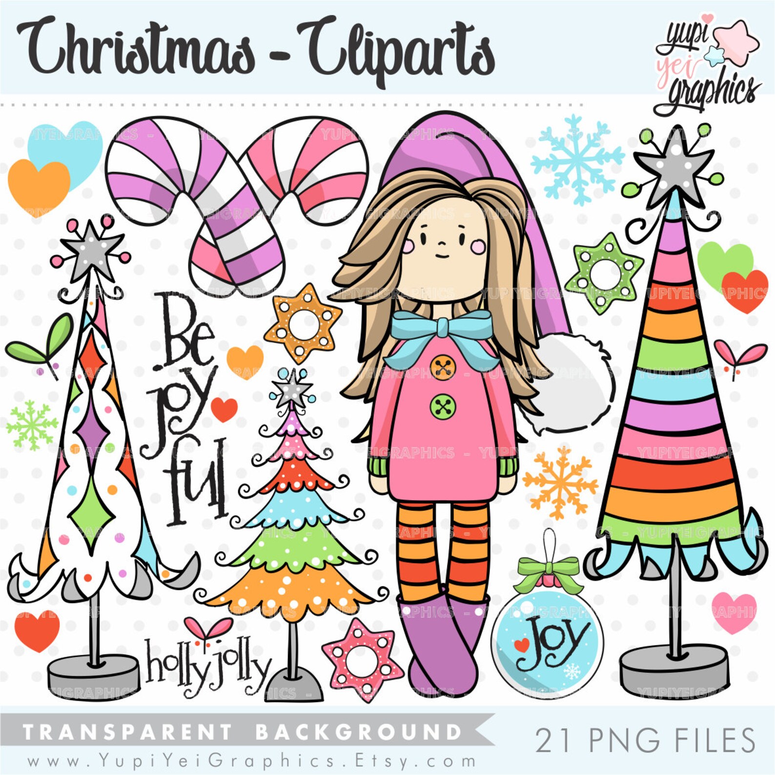 Christmas Clipart Santa's Helpers Clipart COMMERCIAL | Etsy