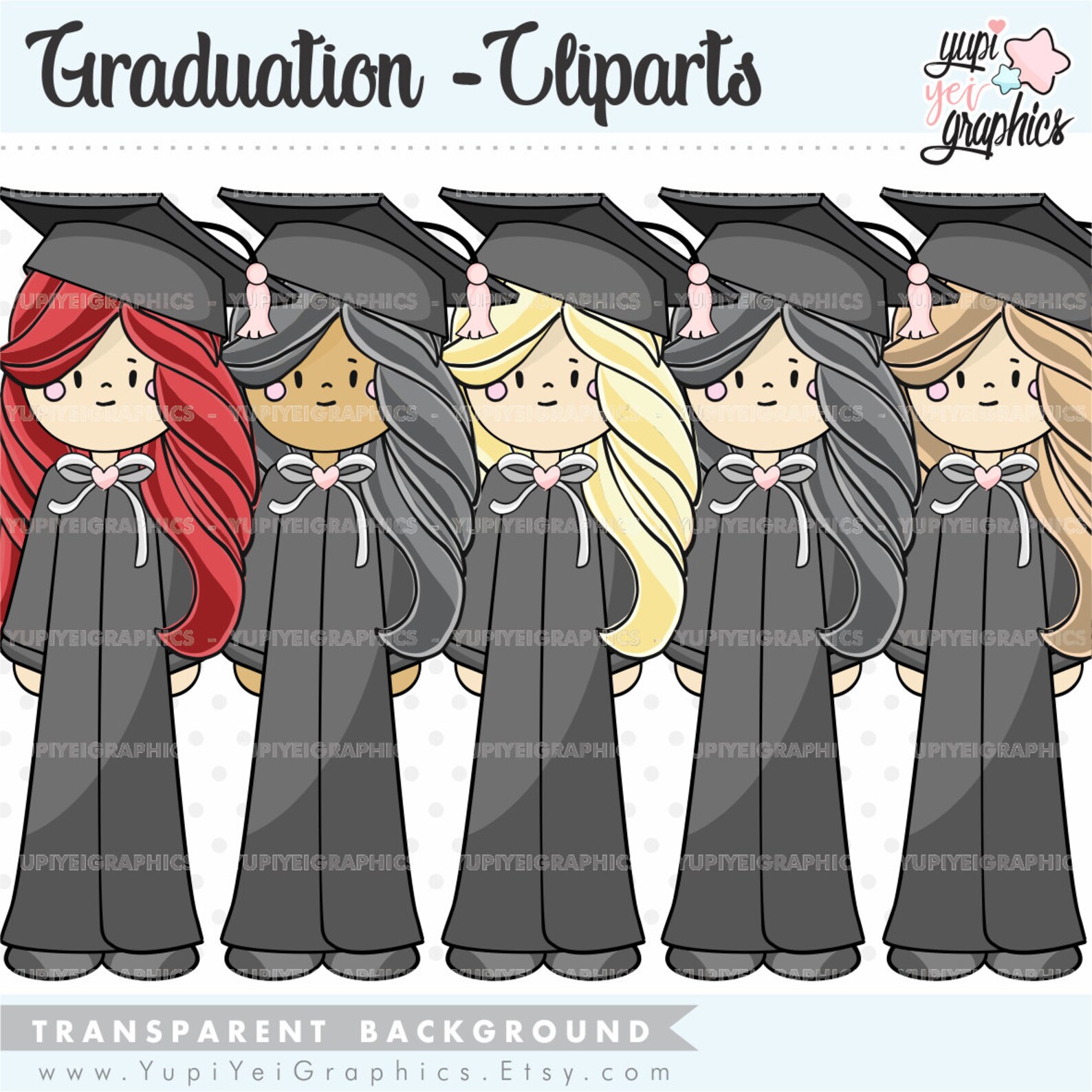 Graduation Clipart Graduation Graphics COMMERCIAL USE - Etsy