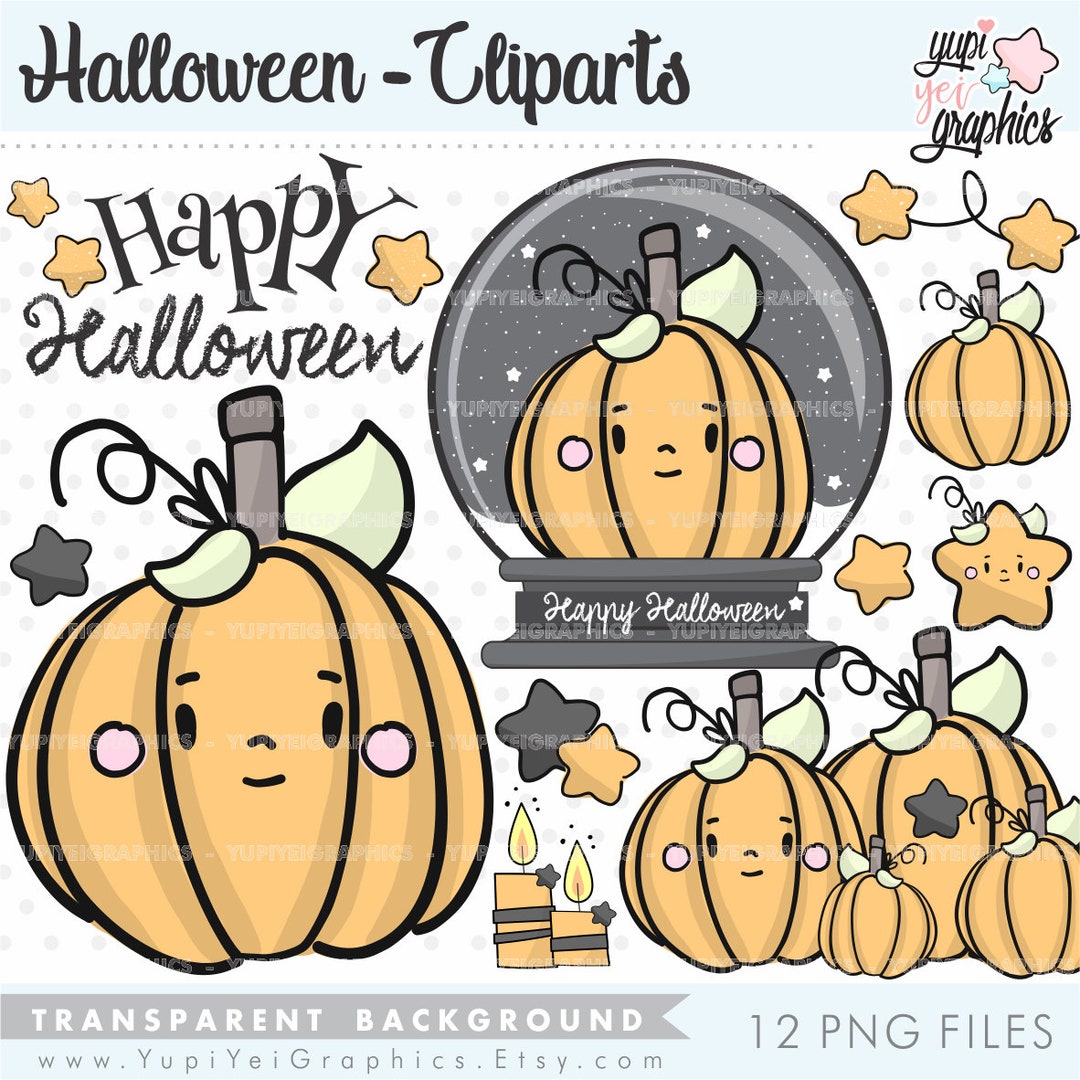 Halloween Clipart Pumpkin Clipart Halloween Graphics - Etsy