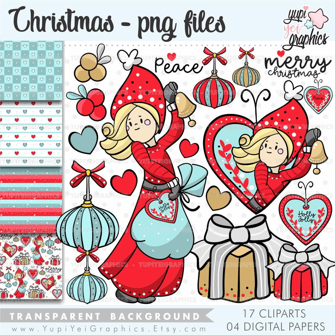 Christmas Clipart, Christmas Graphics, COMMERCIAL USE, Christmas PNG ...