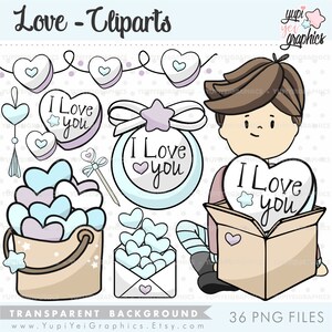 Love Clip Art, Love Graphics, Valentine's Day Clipart, COMMERCIAL USE ...