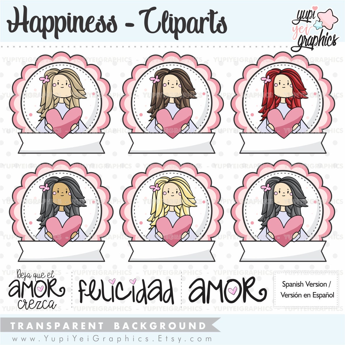 Love Clip Art Love Graphics COMMERCIAL USE Valentine's - Etsy