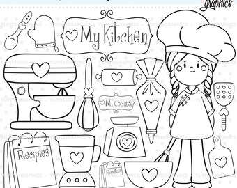 Girl Chef Coloring Pages