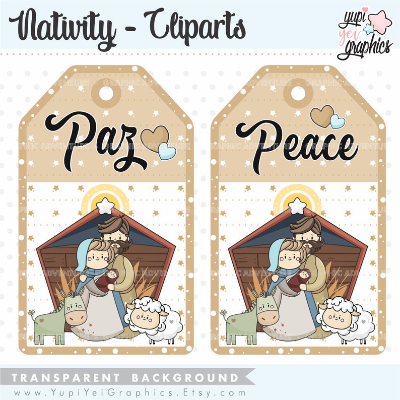 Nativity Clipart Nativity Graphics COMMERCIAL USE Christmas - Etsy