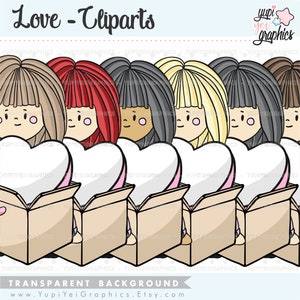 Love Clip Art, Love Graphics, Valentine's Day Clipart, COMMERCIAL USE ...
