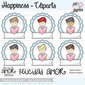 Love Clip Art, Love Graphics, COMMERCIAL USE, Valentine's Day Clipart ...