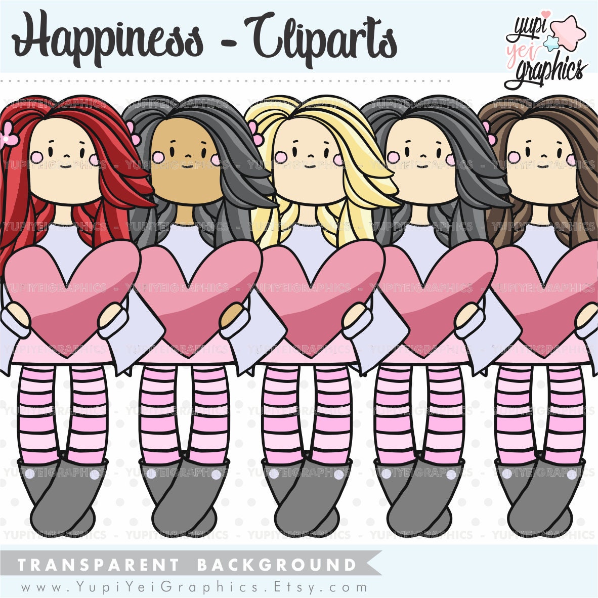 Love Clip Art Love Graphics COMMERCIAL USE Valentine's | Etsy