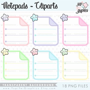 Notepads Printable, School Clipart, Back to School Clipart, Badges ...