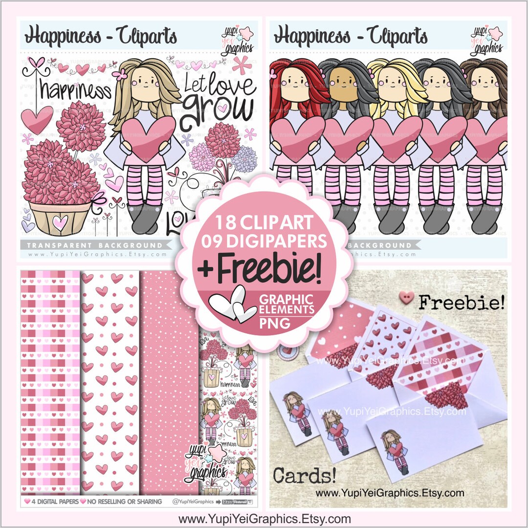 Love Clip Art, Love Graphics, COMMERCIAL USE, Valentine's Day Clipart ...