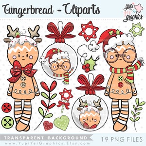 Gingerbread Clipart, Christmas Clipart, Gingerbread Graphics ...