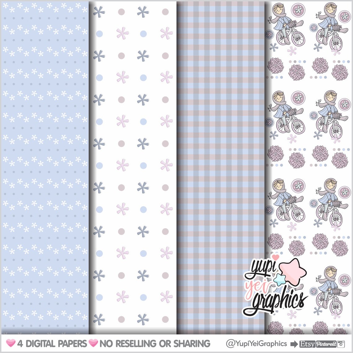 Spring Clipart Bicycle Clipart Bicycle Graphics Ride - Etsy