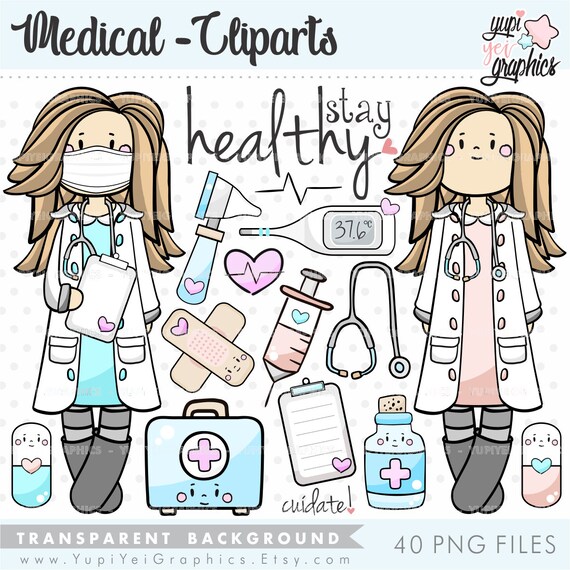 Medical Clipart Medical Graphics COMMERCIAL USE Doctor | Etsy