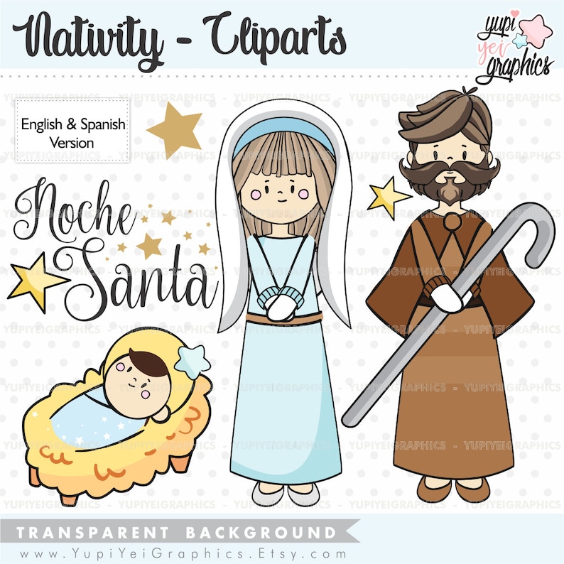 Nativity Clipart Christmas Wise Men Clipart Nativity - Etsy