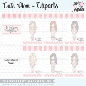 Mother's Day Clipart, Mother Clipart, Mom Clipart, COMMERCIAL USE ...