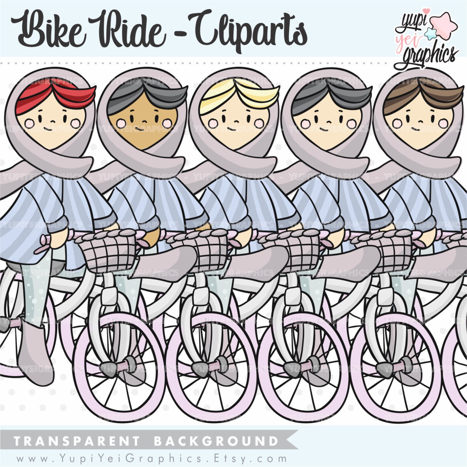 Spring Clipart Bicycle Clipart Bicycle Graphics Ride - Etsy