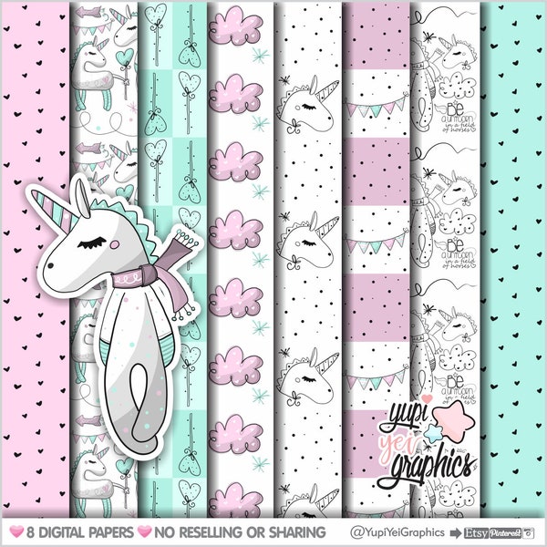 Unicorn Papers - Etsy