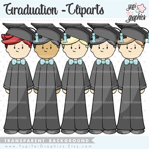 Graduation Clipart, Graduation Graphics, COMMERCIAL USE, School Clipart ...