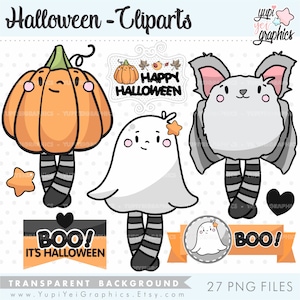 Halloween Clipart, Halloween Graphics, Ghost Clipart, Pumpkin Clipart ...