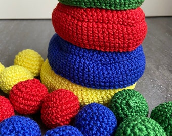 Crochet stacking toy | Etsy