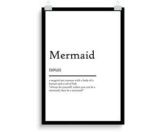Print Mermaid | Etsy