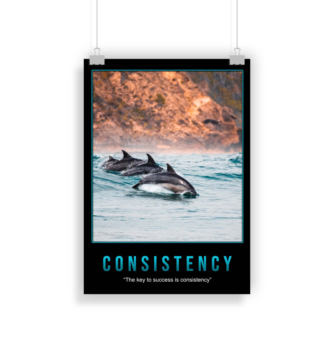 Consistency Poster Quote Print Decor Picture - Etsy