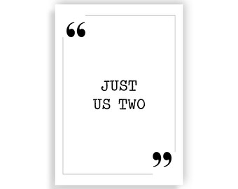 Just Us Two | Etsy