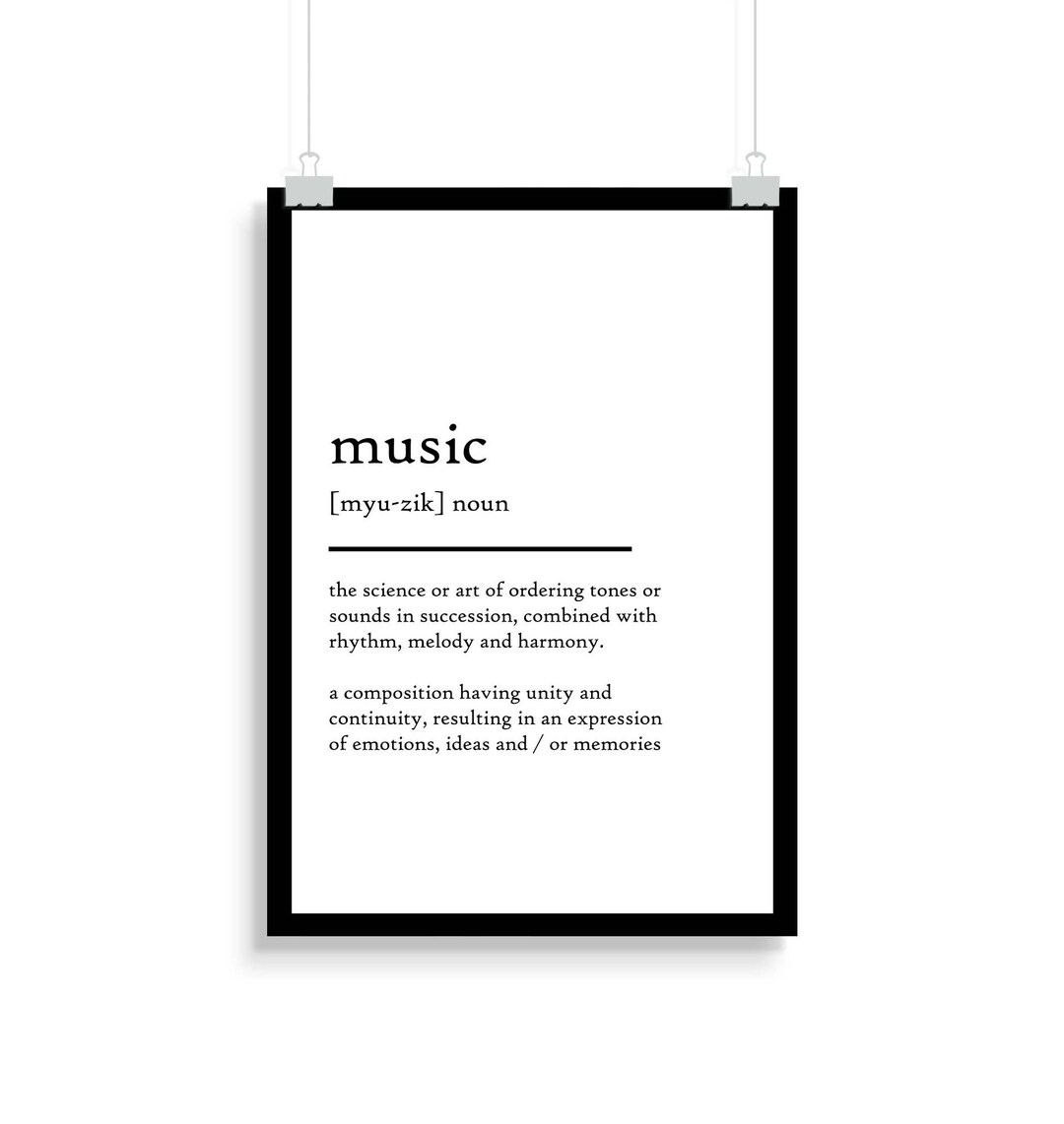 Music Definition Print Music Definition Poster Etsy UK Music Definition Print Music Definition Poster Etsy UK
