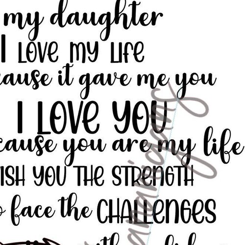 To My Daughter Svg Mother Daughter Svg Mom and Daughter Svg - Etsy