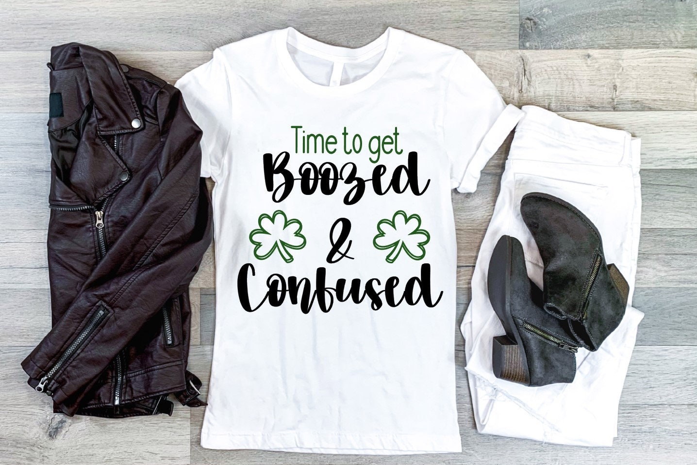 Time to Get Boozed and Confused SVG DXF PDF St. Patricks Day - Etsy