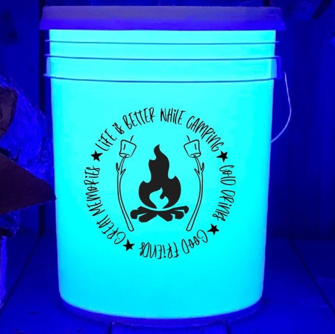 Camping Bucket Decal. Camping Bucket. Camper Bucket. Premium Vinyl. Diy ...