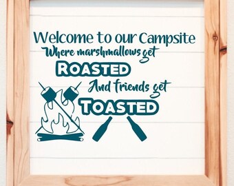 Camping Where Friends and Marshmallows Get Toasted - Etsy