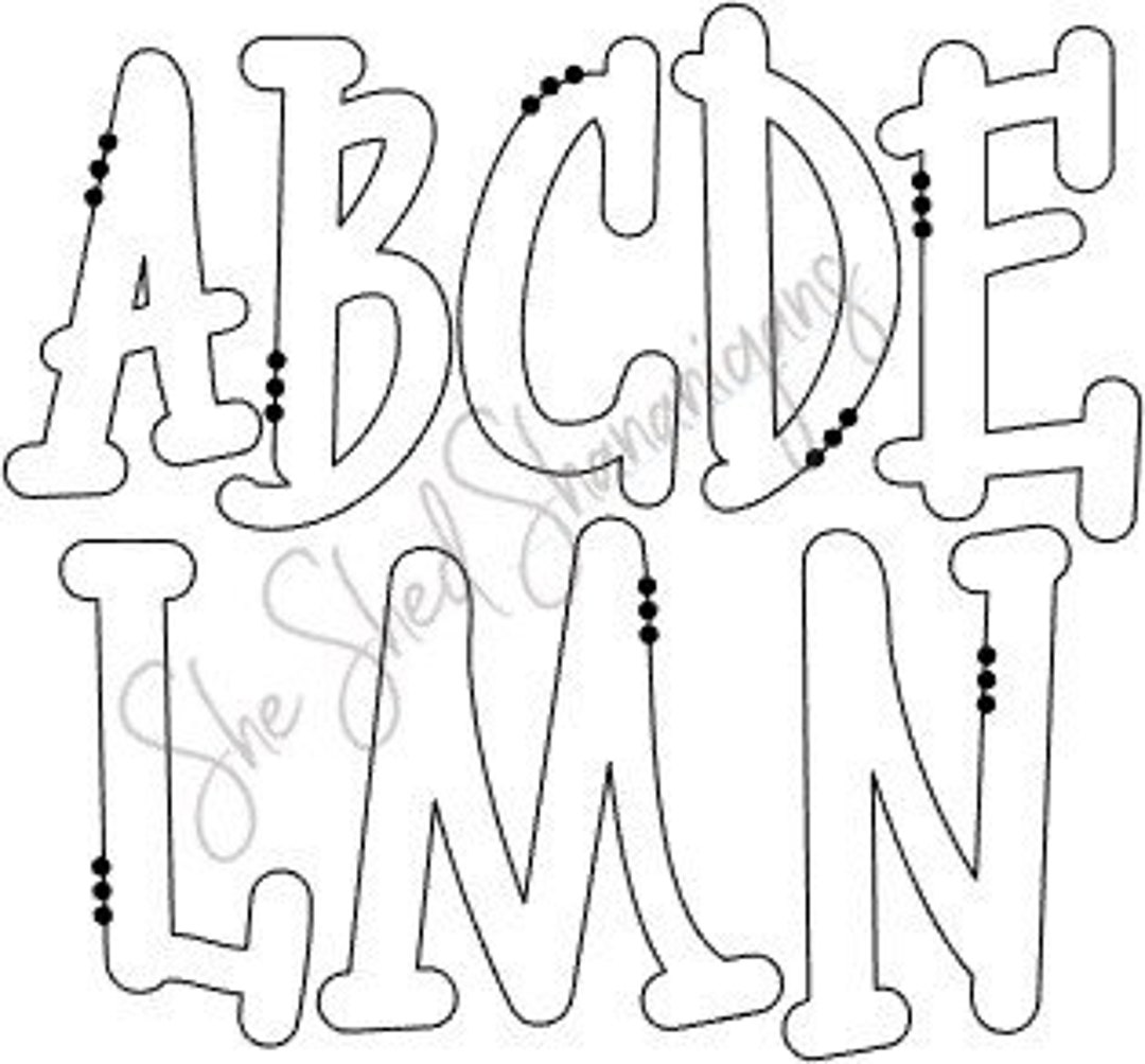 SVG Cute Doodle Font. Alphabet. Design Your Own. Individually Saved ...