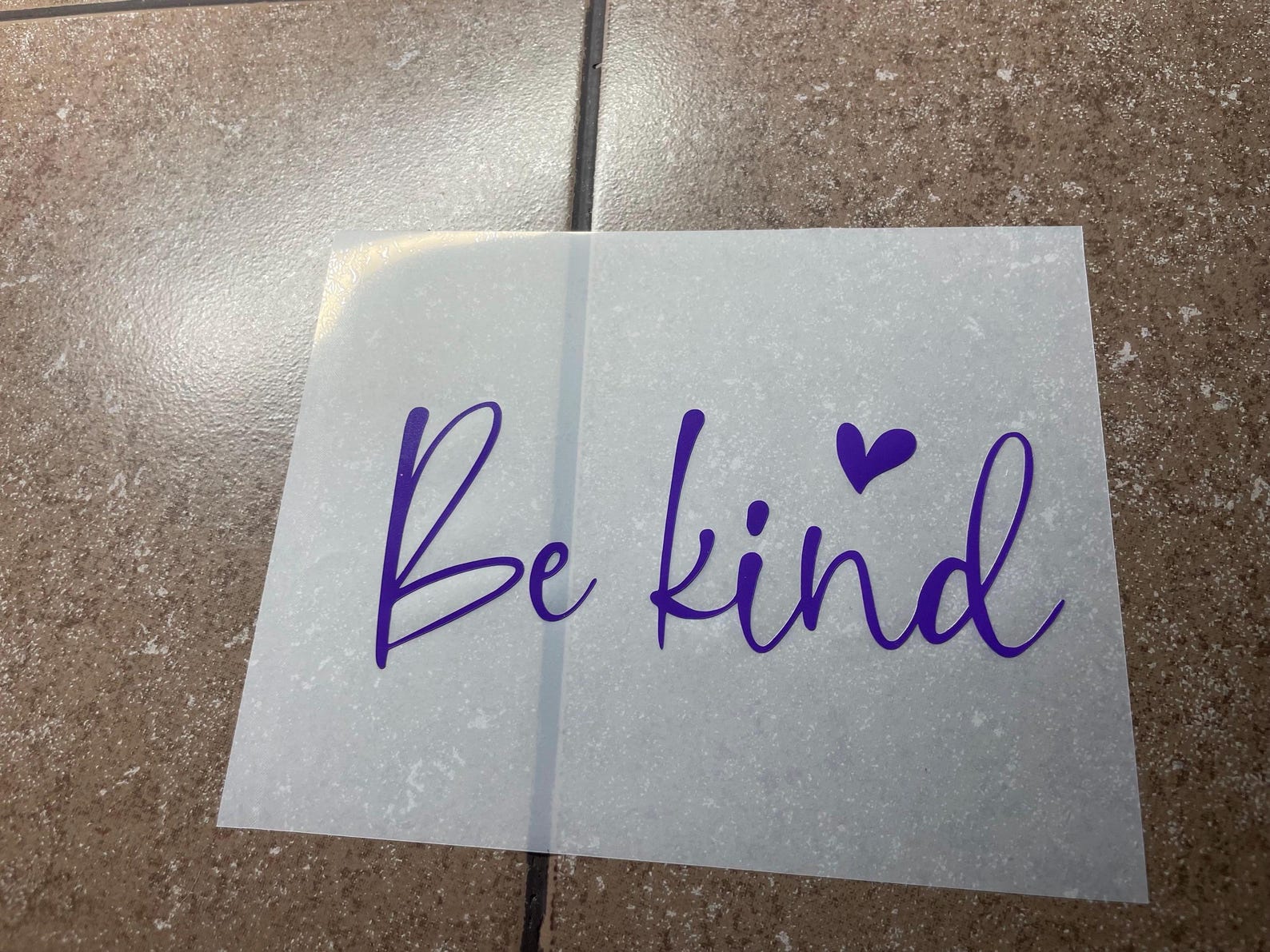 Be Kind Vinyl Decal, Inspirational Sticker, Mirror & Laptop Decal, Easy ...