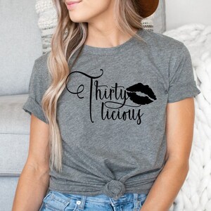 Thirtylicious Lips 30th Birthday SVG: Shirt Cut File (digital Download ...