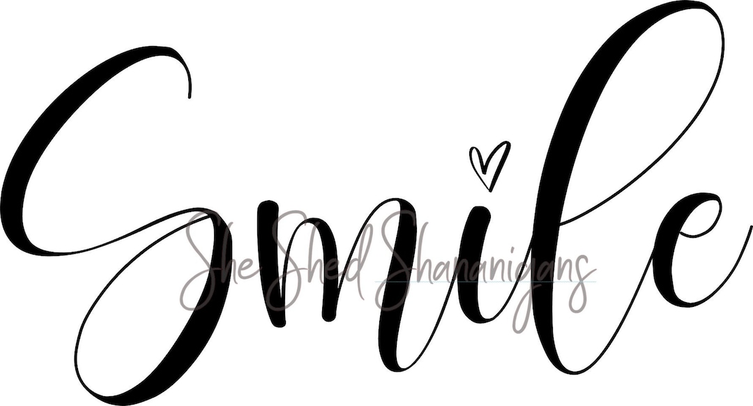 Smile Svg. Svg Cut File. Cricut Cut File. Silhouette Dxf. Word - Etsy