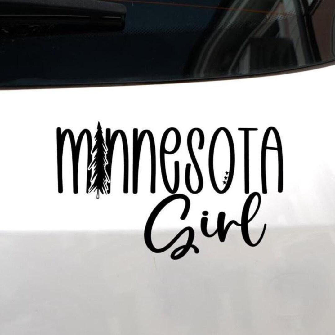 Minnesota Girl Decal – Pine Tree Camper Sticker, MN Pride Vinyl - Etsy