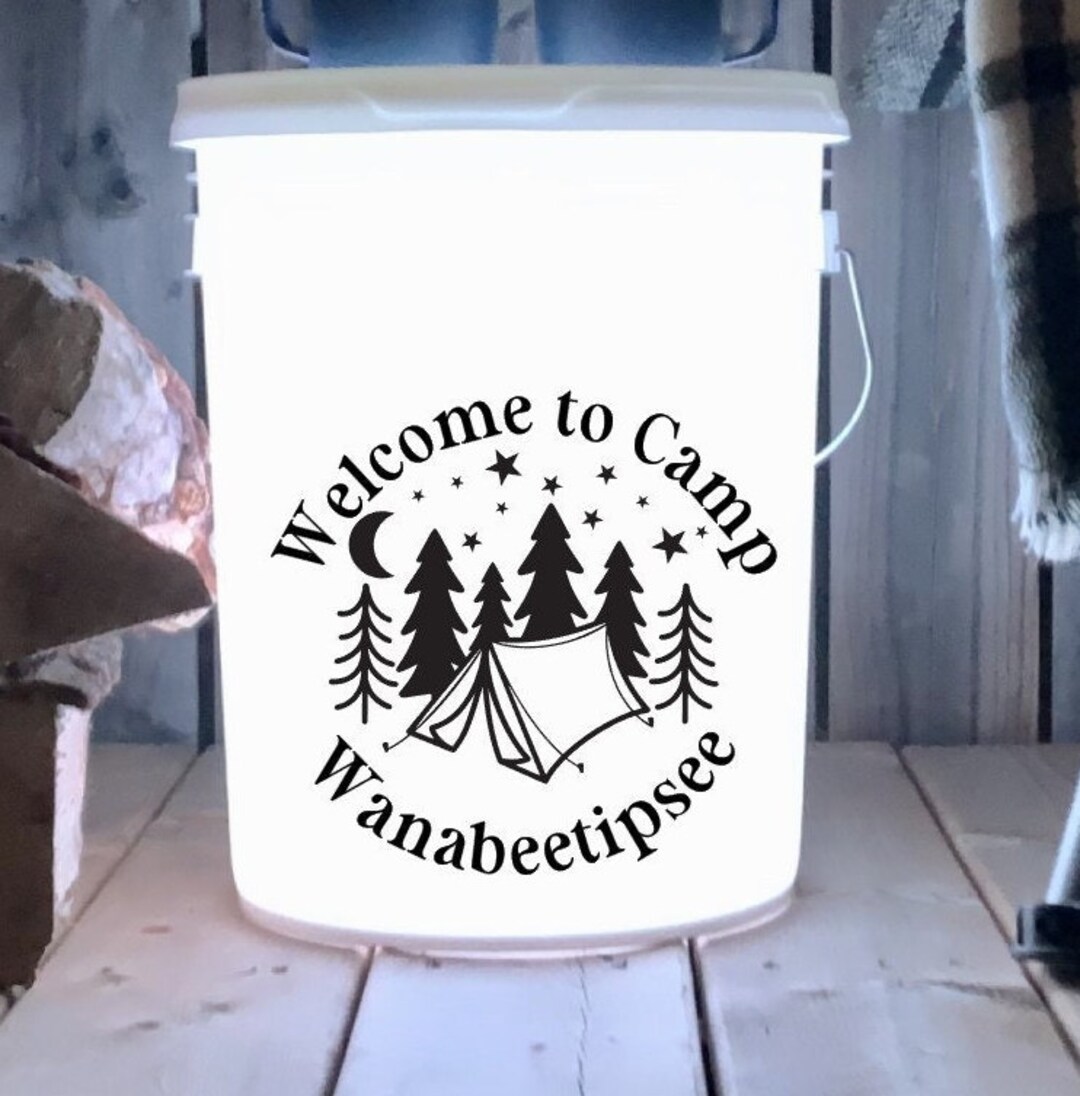 Camping Bucket Decal. Camping Bucket. Camper Bucket. Premium Vinyl. Diy ...