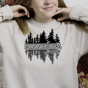 Minnesota Pine Trees Digital Download SVG, DXF, Sublimation Art ...
