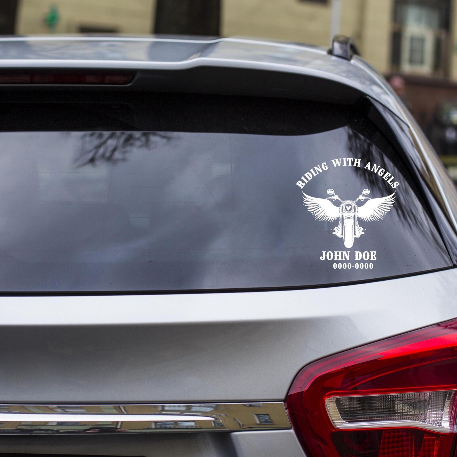 Personalized Memorial Decal – “riding With Angels” Tribute for ...