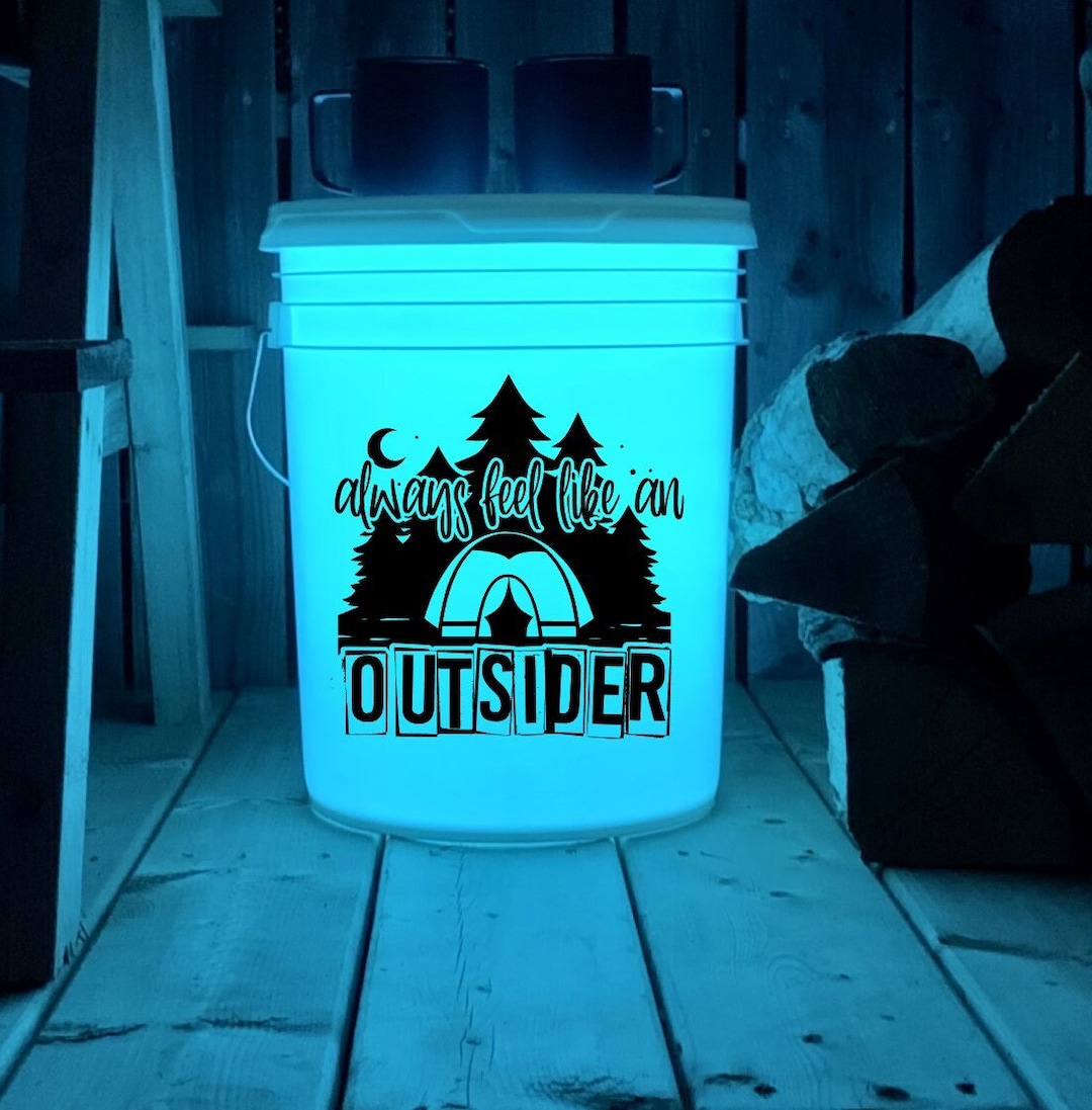 Camping Bucket Decal. Tent Camping Bucket. Camper Bucket. Premium Vinyl ...