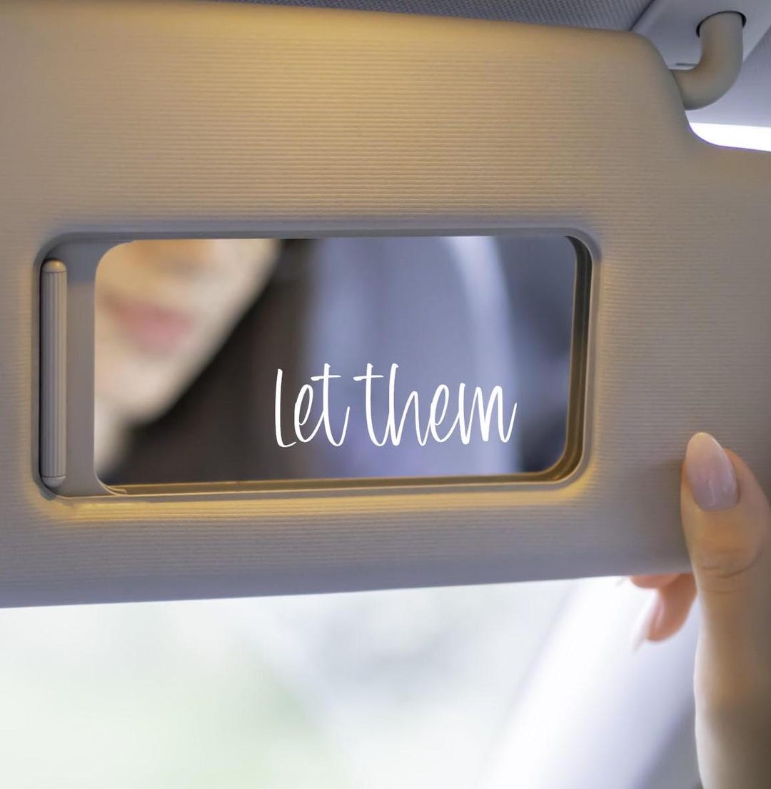 Inspirational Car Mirror Decal: "let Them" Vinyl Sticker - Etsy