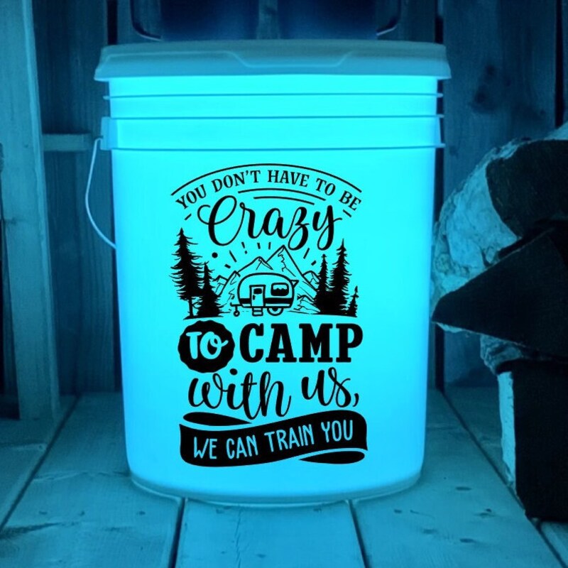 Camping Bucket Svg - Etsy