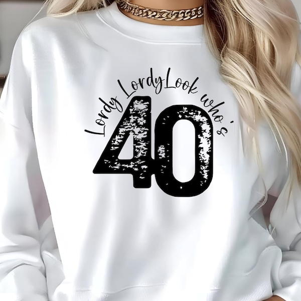 Lordy Lordy Look Whos 40 Birthday Card - Etsy