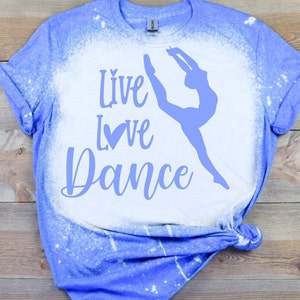 Live Love Dance Svg With Dancer. Svg Cut File. Silhouette Dxf. Cricut ...