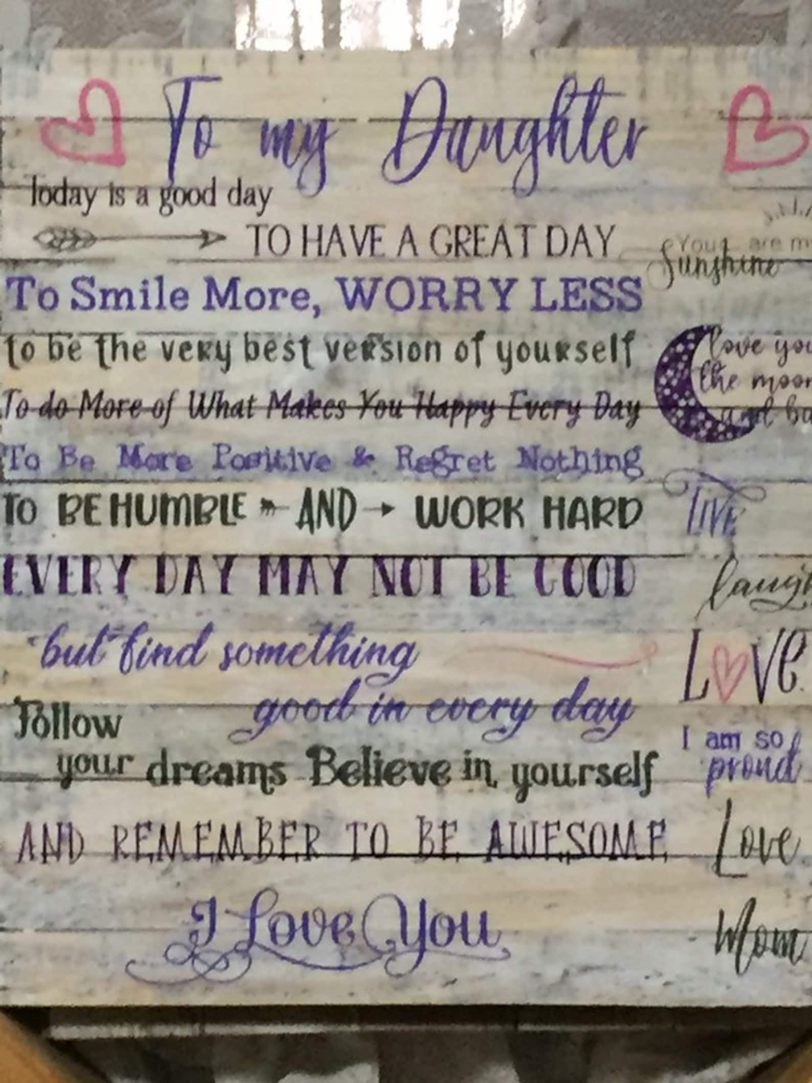 To My Daughter SVG DXF Jpeg PDF Cut File for Cricut or | Etsy Canada