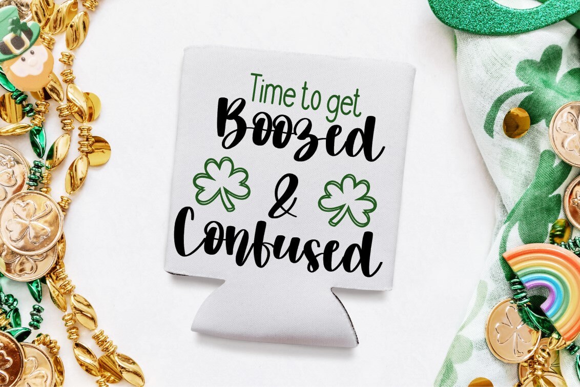 Time to Get Boozed and Confused SVG DXF PDF St. Patricks Day - Etsy