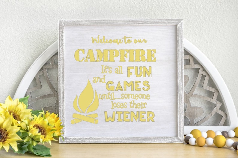 Campfire Loses Wiener SVG DXF PDF Cricut Silhouette Waterslide - Etsy ...
